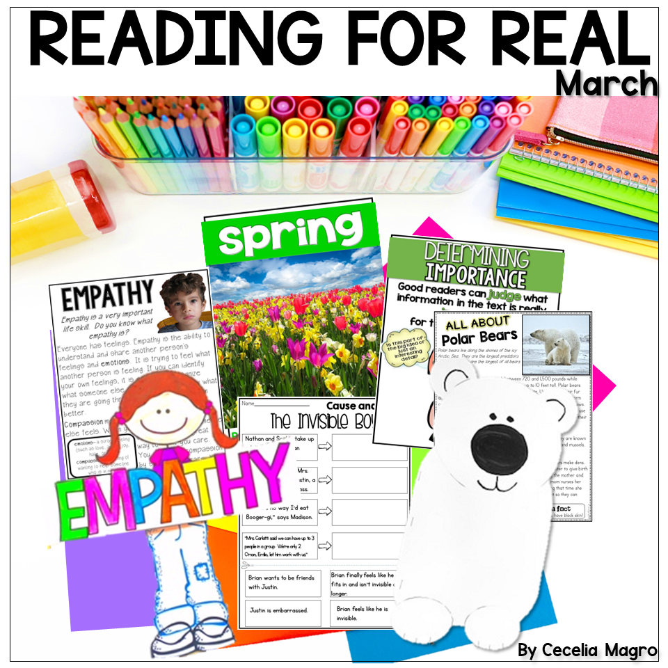 Reading Workshop Lesson Plans for the Month of March - I Love 1st Grade