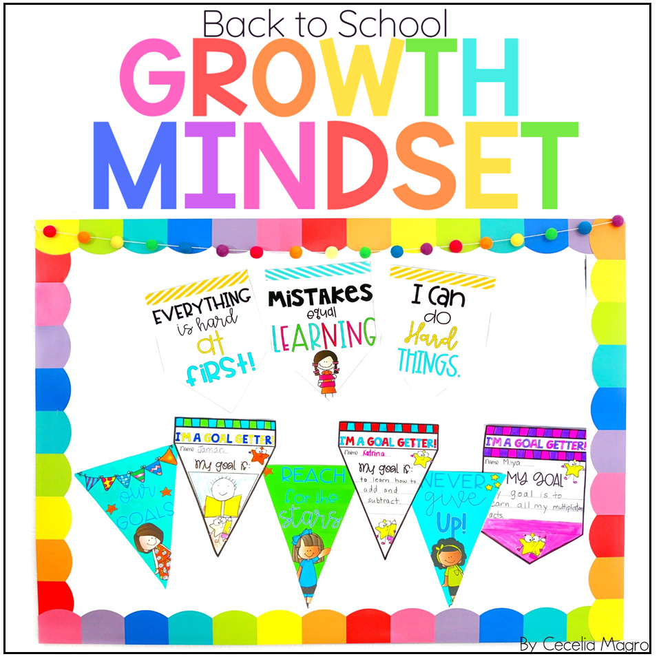 Growth Mindset Back to School Activities Printable and Digital - I Love ...