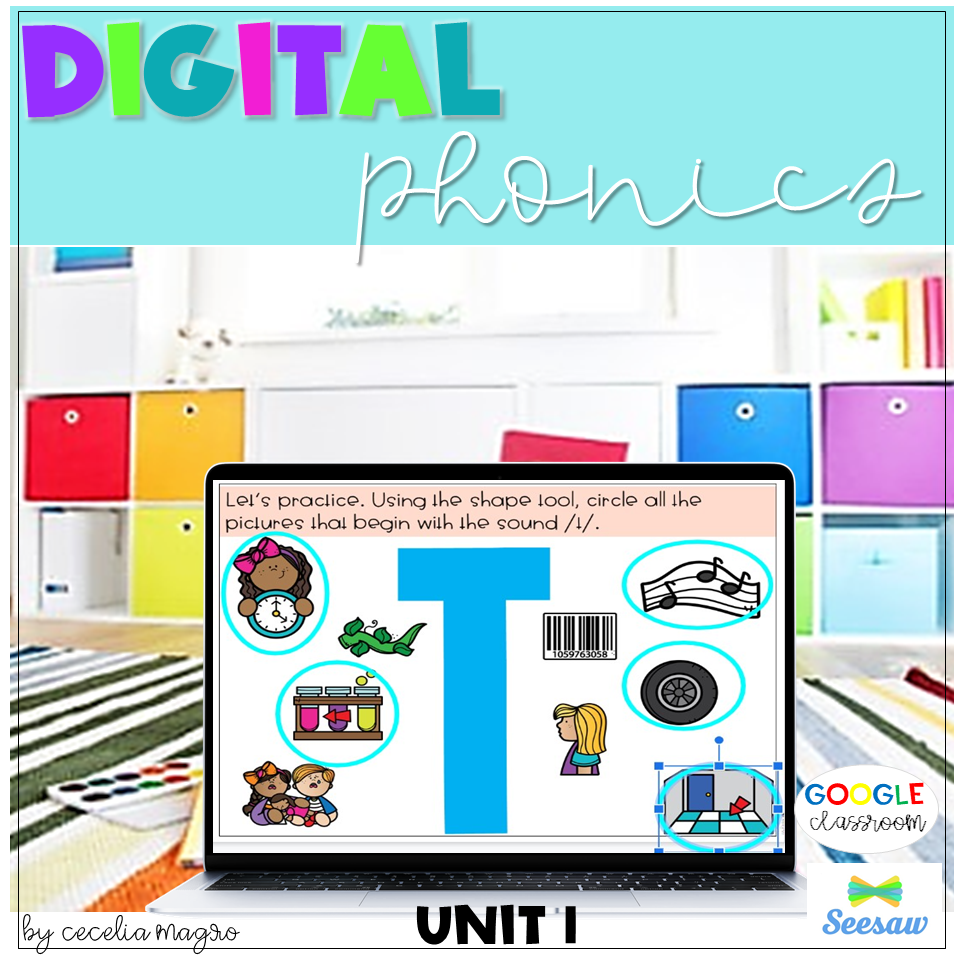 Digital Phonics For First Grade Unit 1 SEESAW AND GOOGLE CLASSROOM I Digital Phonics For First Grade Unit 1 SEESAW AND GOOGLE CLASSROOM I