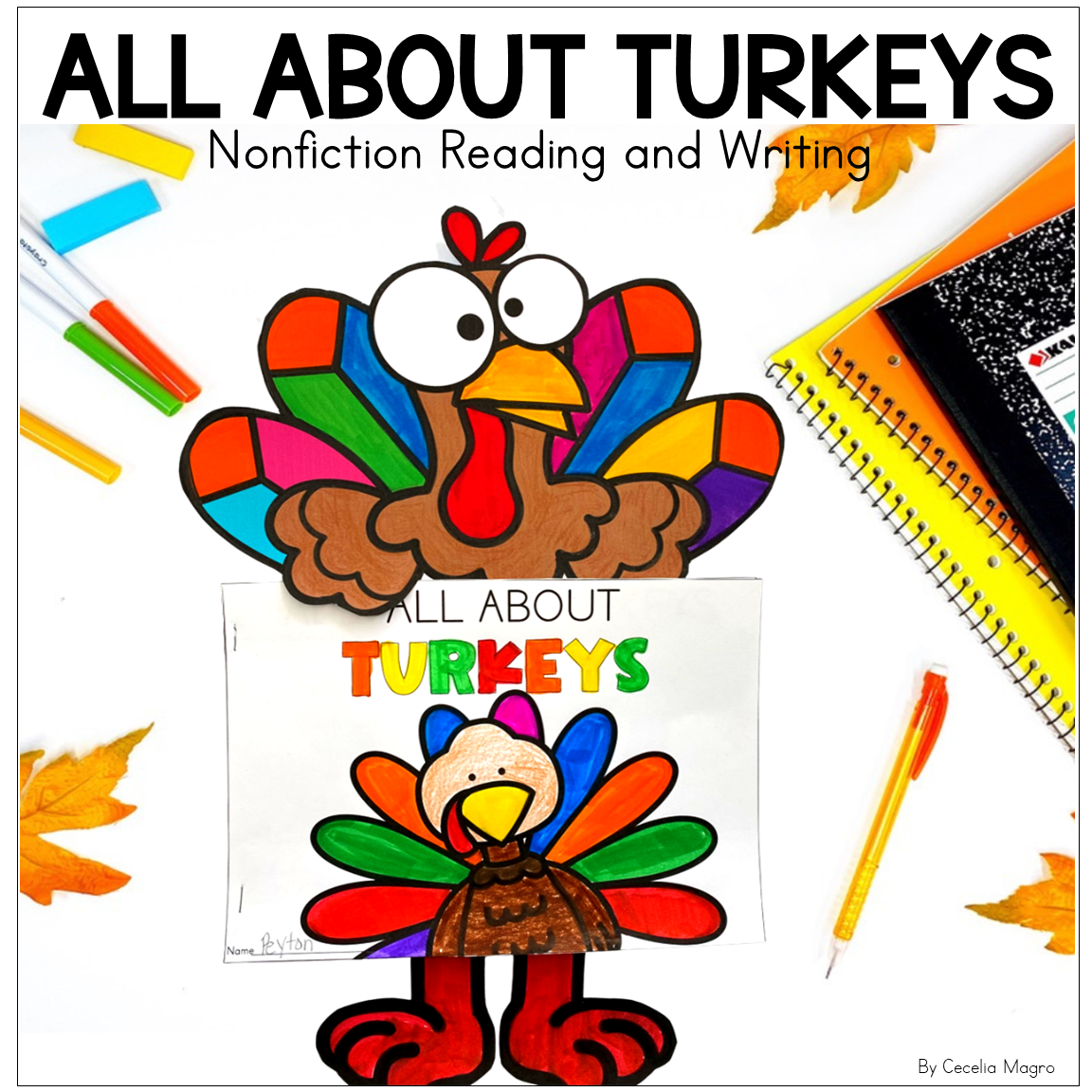 Turkey Nonfiction Reading Informative Writing and Craft Thanksgiving ...