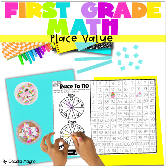 1st Grade Math Place Value Worksheets Ones, Tens Hundreds to 120 - I ...